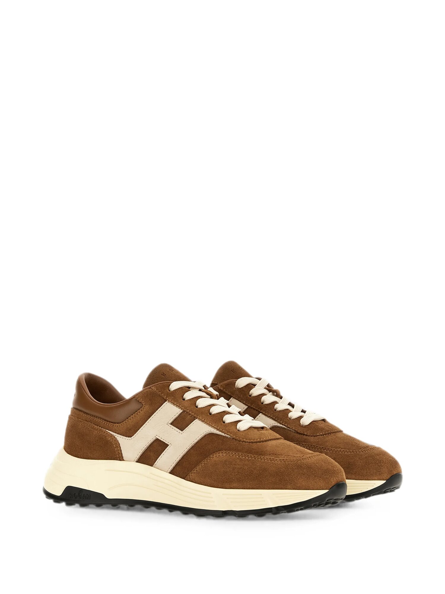 Кроссовки Hogan Hyperlight, размер 11 UK, коричневый/серый/оранжевый — фото 1
