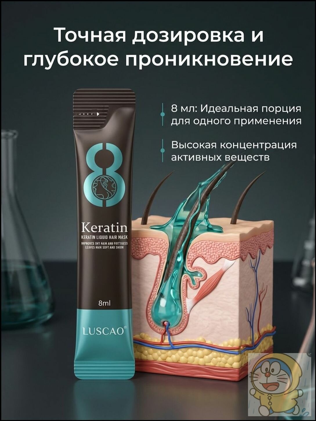 Маска для волос, 40 мл — фото 1