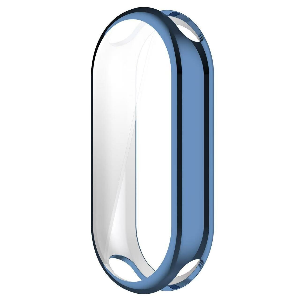 Электролакированный морской синий чехол из ТПУ с полной защитой для Xiaomi Mi Band 8, мягкий силикон