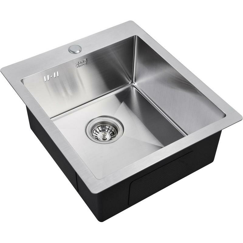 Мойка для кухни ZorG R 45х51 R 4551 хром матовый, 1 чаша, нержавеющая сталь