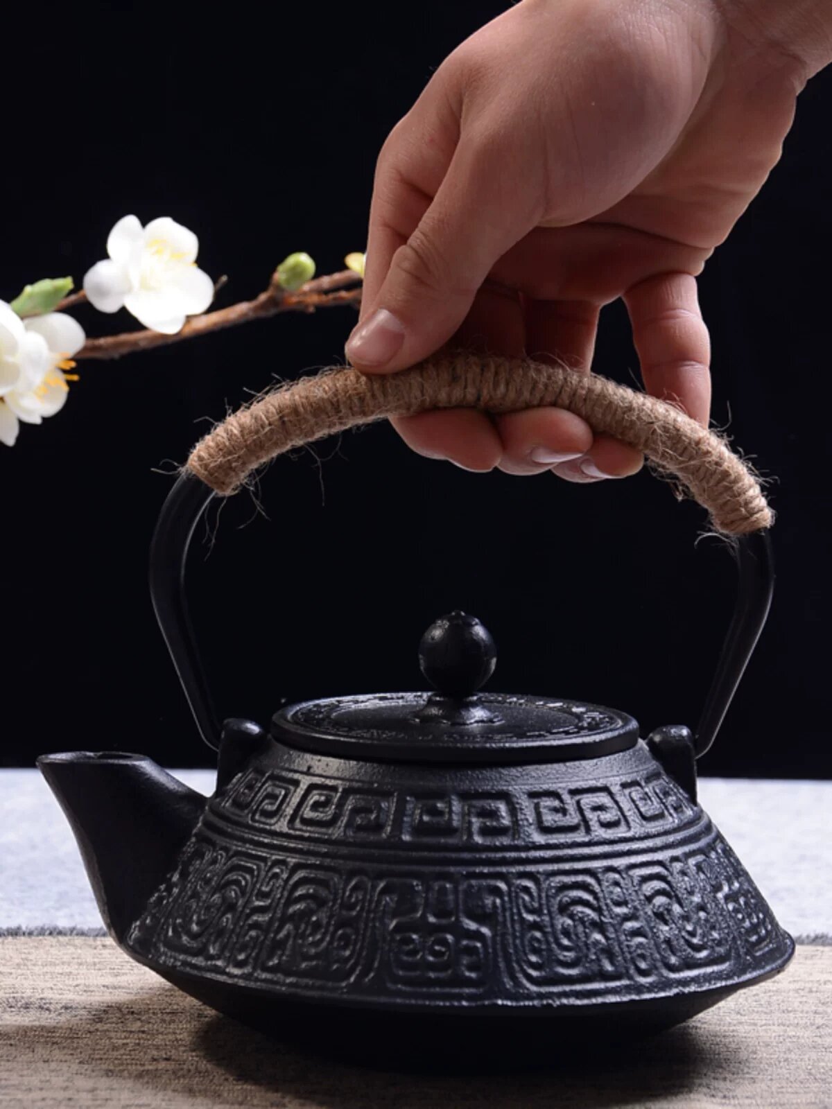 Чугунный чайник Jinjing Tang, чугунный чайник для воды, чайник, чайник, карбоновая плита вокруг плиты, электрическая