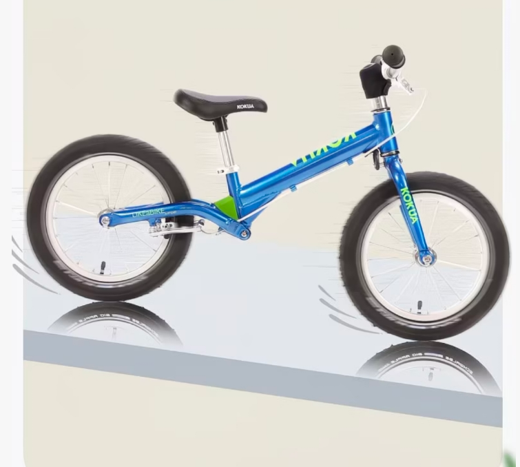 Беговел KOKUA LIKEaBIKE jumper Special Model ocean, синий, детский от 2 лет, алюминиевый беговел с амортизатором, с надувными колесами, рост 90-116