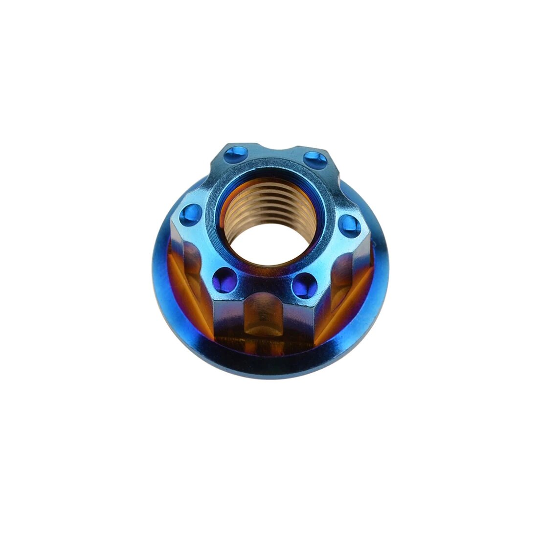 Декоративные гайки из титана TC4 M5-M14 для велосипедов и мотоциклов M10 x 1.25mm, Burnt Blue
