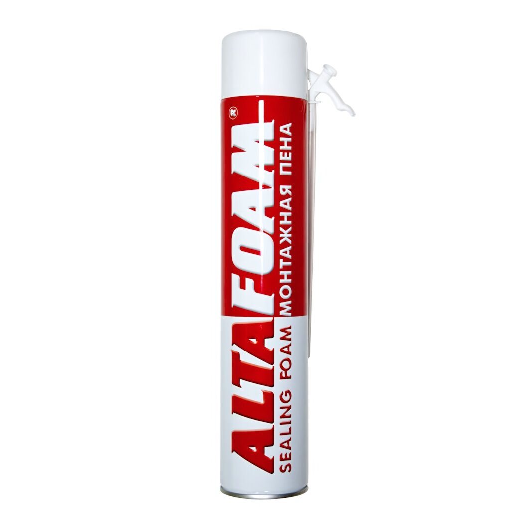 Монтажная пена ALTAFOAM 550 мл бытовая всесезонная, выход до 40 л, с аппликатором