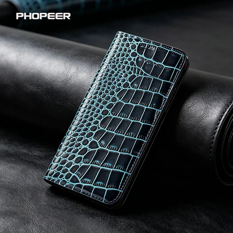 Роскошный чехол из натуральной кожи для Xiaomi Poco F8 F7 F6 F5 Черный, Синий, Синий, ПК (радиатор)