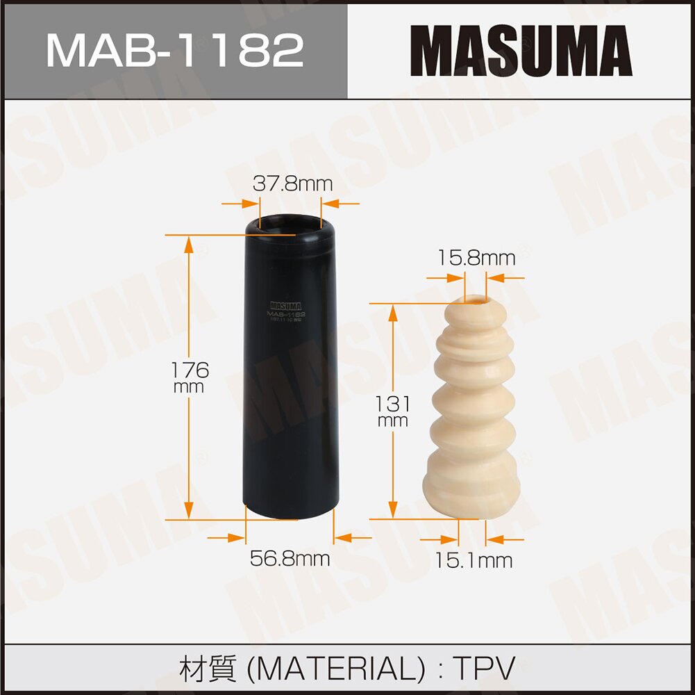 Пыльник амортизатора (пластик) Masuma MAB-1182