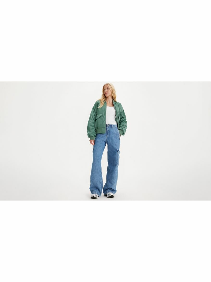 Джинсы Women Baggy Cargo Lightweight Jeans 