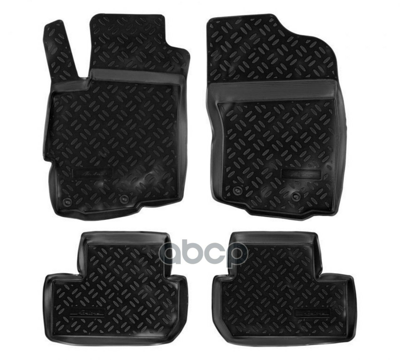 Ковры для Mitsubishi Lancer X (07-) 4 шт. выс. борт ТЭП черн. (ACM-PS-47) AIRLINE арт. acm-ps-47