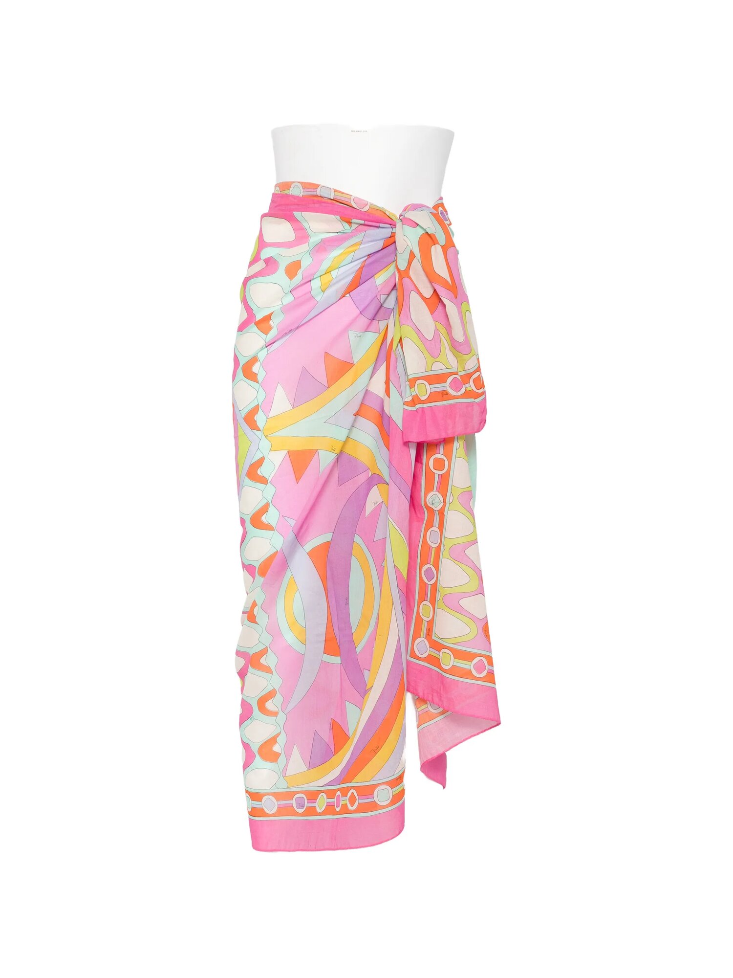 Юбка Geometric-print pareo midi skirt