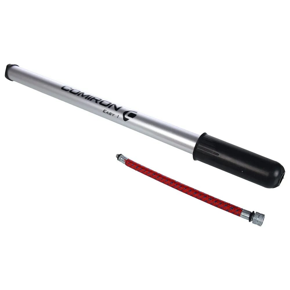 Насос для велосипеда ручной COMIRON EASY 1, алюминиевый корпус, 22*400мм, стальной шток 11 мм. Вес 100 гр.