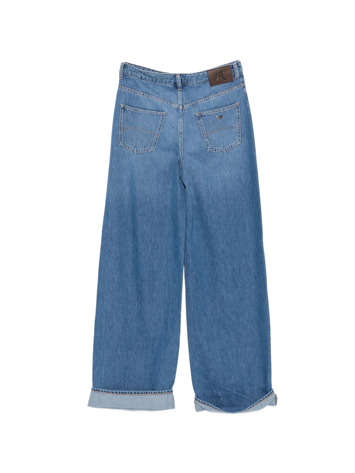 Джинсы EMPORIO ARMANI Wide-leg jeans, размер S, синий — фото 1