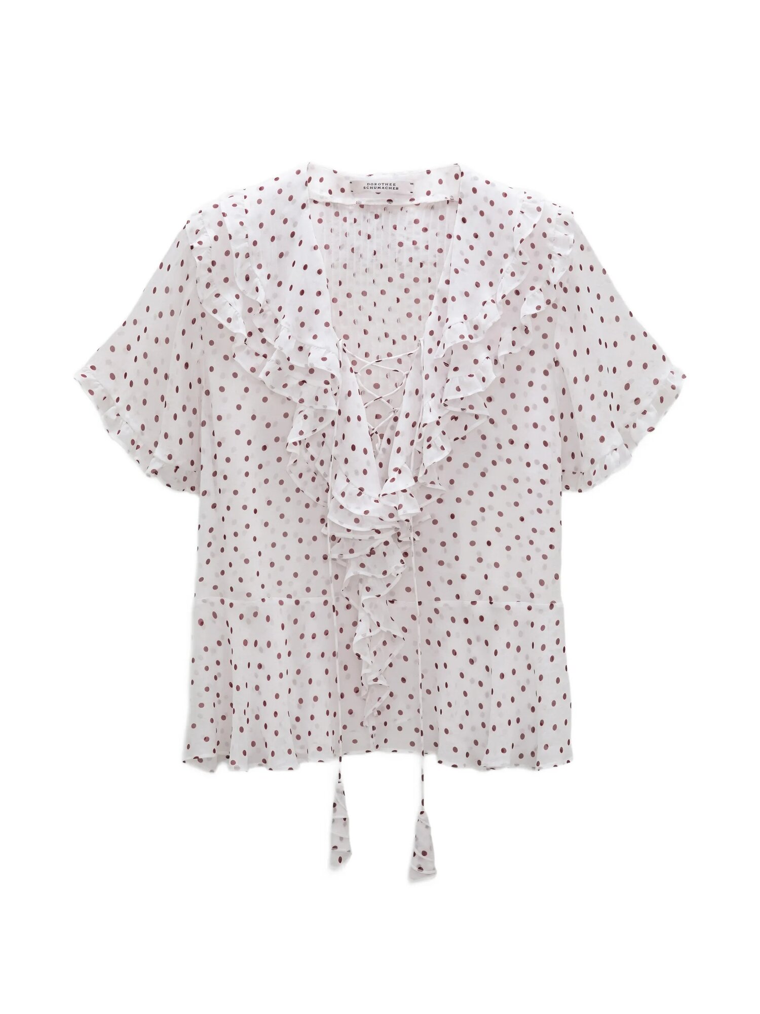 Блуза Dancing Dot ruffled blouse