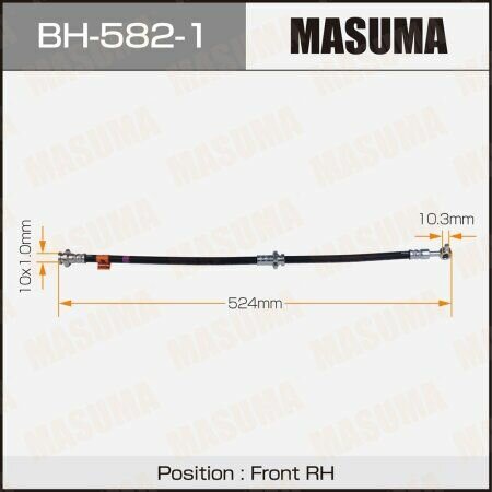 BH-582-1 Шланг тормозной NISSAN 08-13 передн. прав.