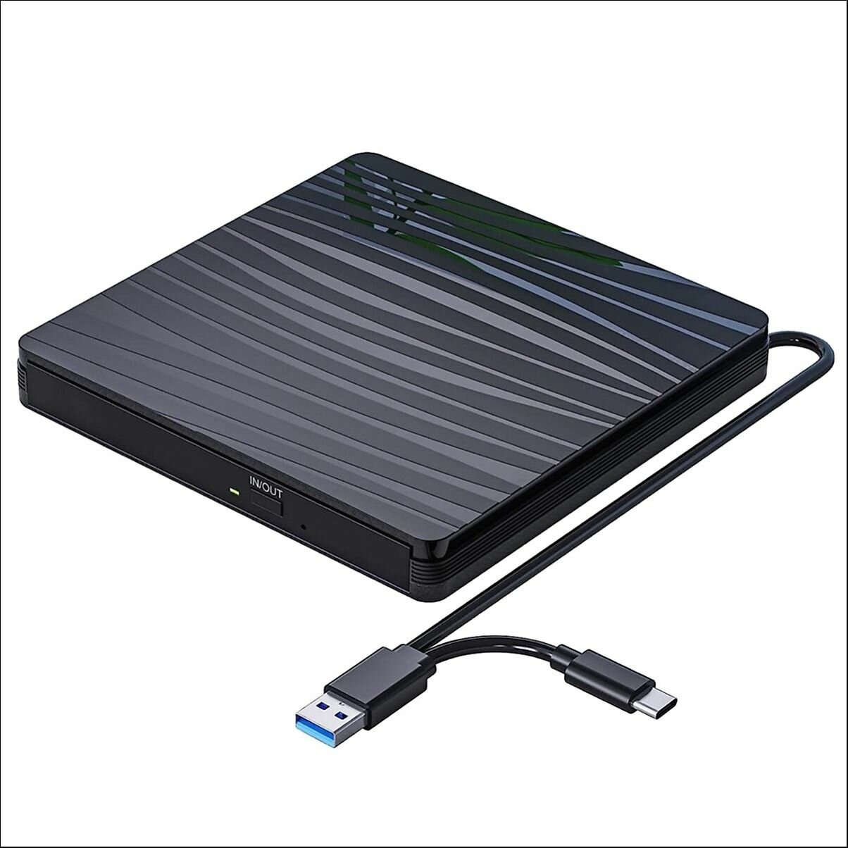 Внешний привод CD/DVD для ноутбука, USB 3.0 и устройство записи компакт-дисков DVD типа-C +/-RW