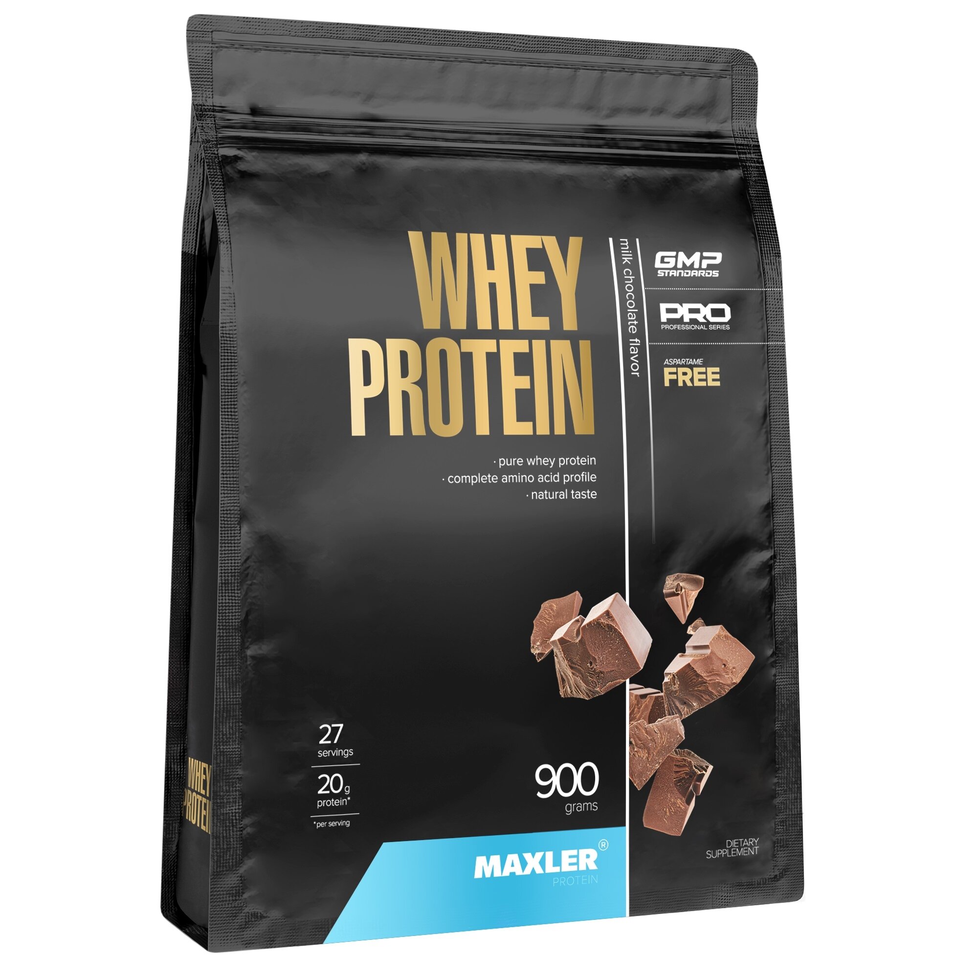 Протеин сывороточный для похудения Whey Protein 900 гр (Maxler) Молочный шоколад