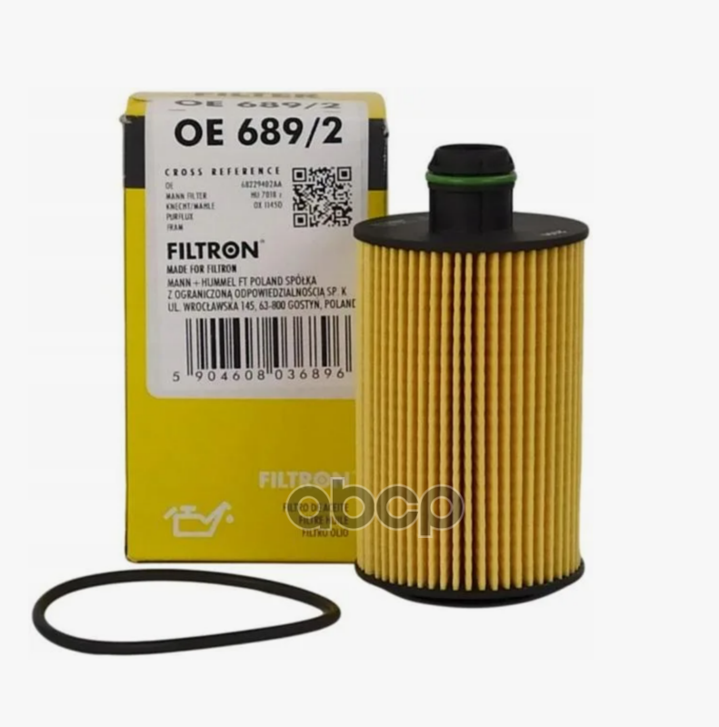 Фильтр масляный OE689/2 Filtron арт. OE689/2