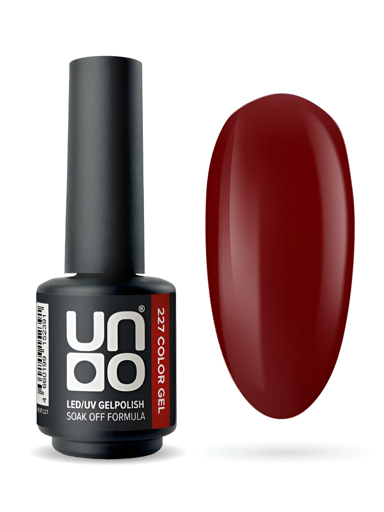 Гель-лак UNO Real Red - 227 Махагон - Mahogany, 8 гр, без эффектов