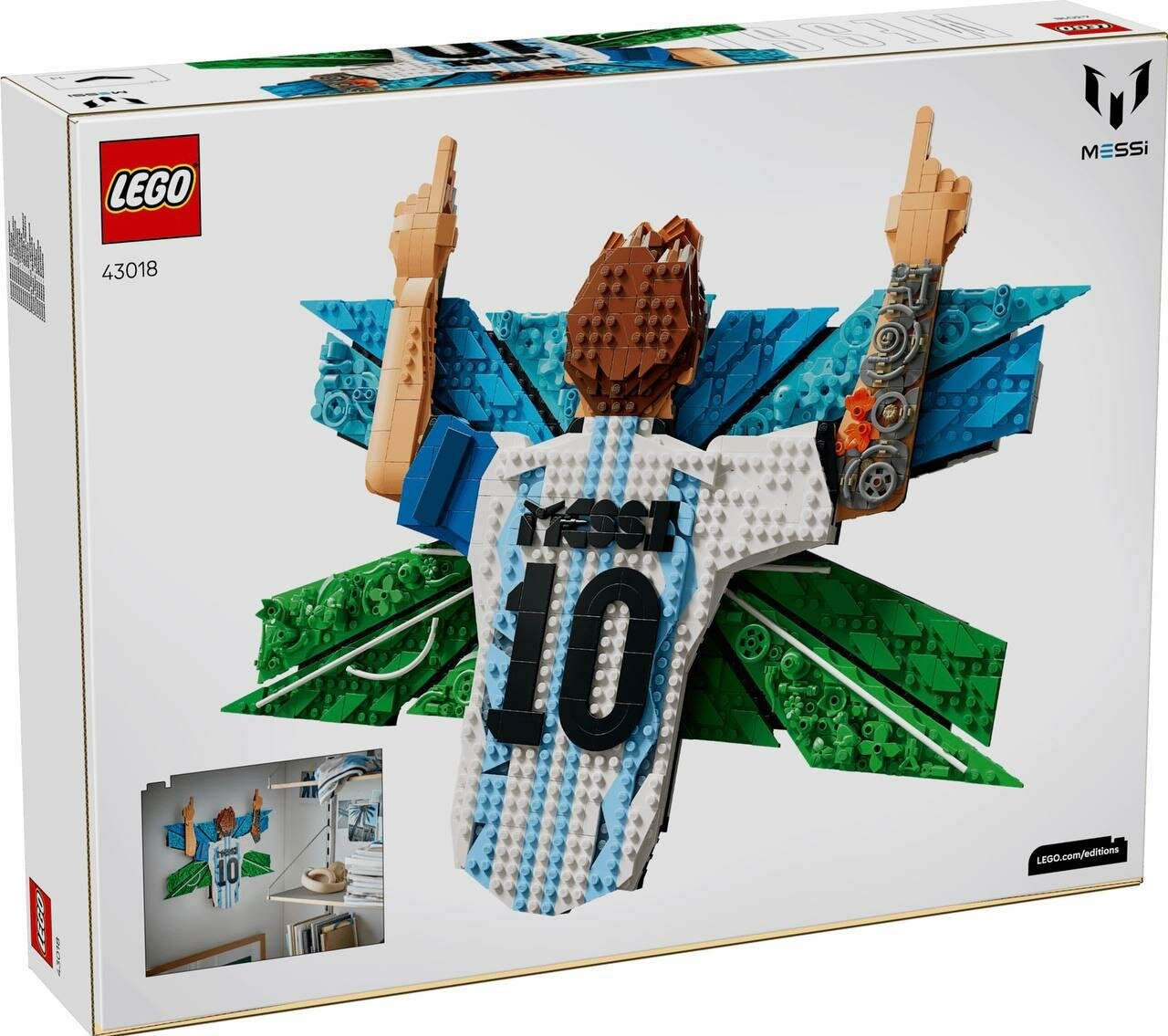 Конструктор LEGO Editions 43018 Лионель Месси – Празднование гола, 1427 дет. Lionel Messi - Celebration