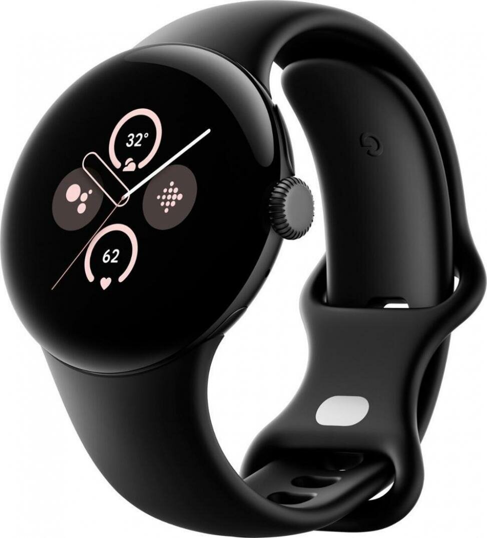 Смарт-часы Google Pixel Watch 2, Wi-Fi Global, Matte Black/Obsidian Band