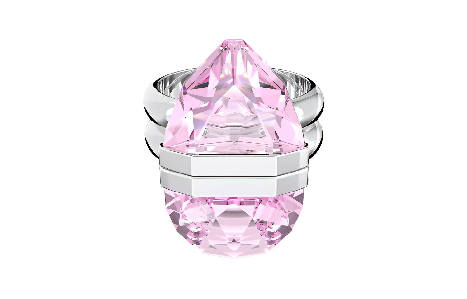 Кольцо обручальное, кристаллы Swarovski
