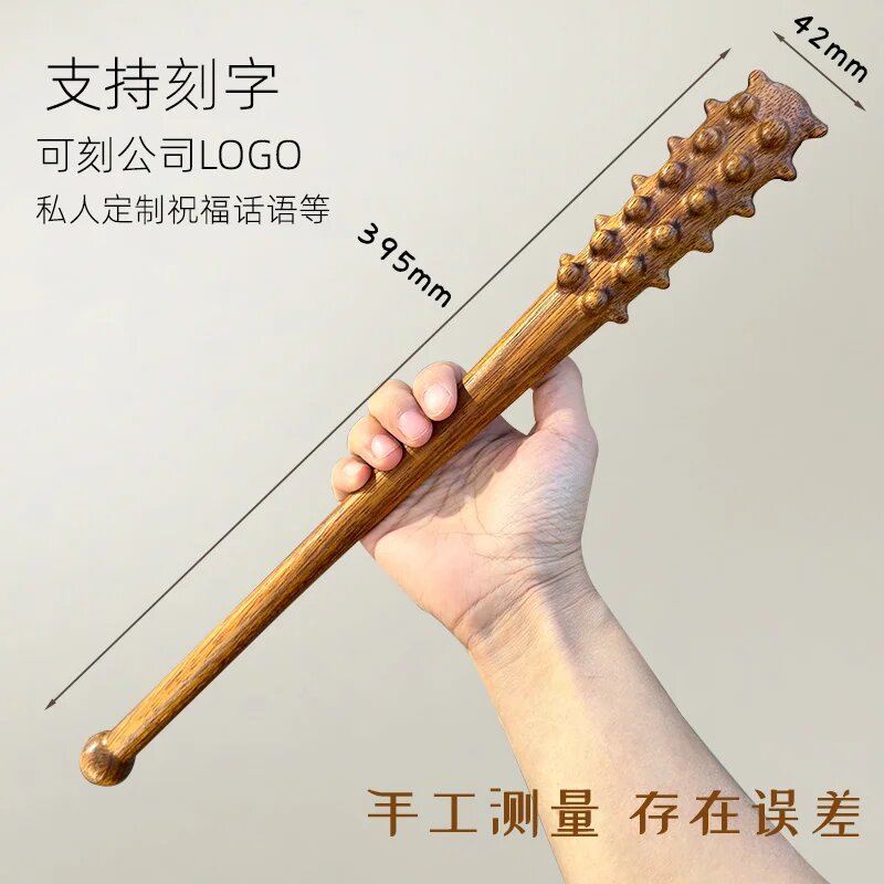 Деревянная массажная палочка с шипами 395mm 150g