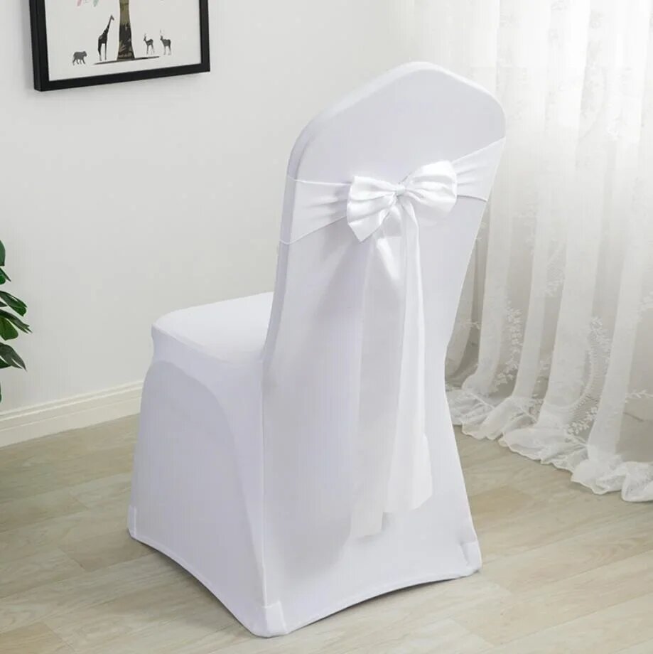 Банты-шарфы для стульев EVENTSDECOR WHITE
