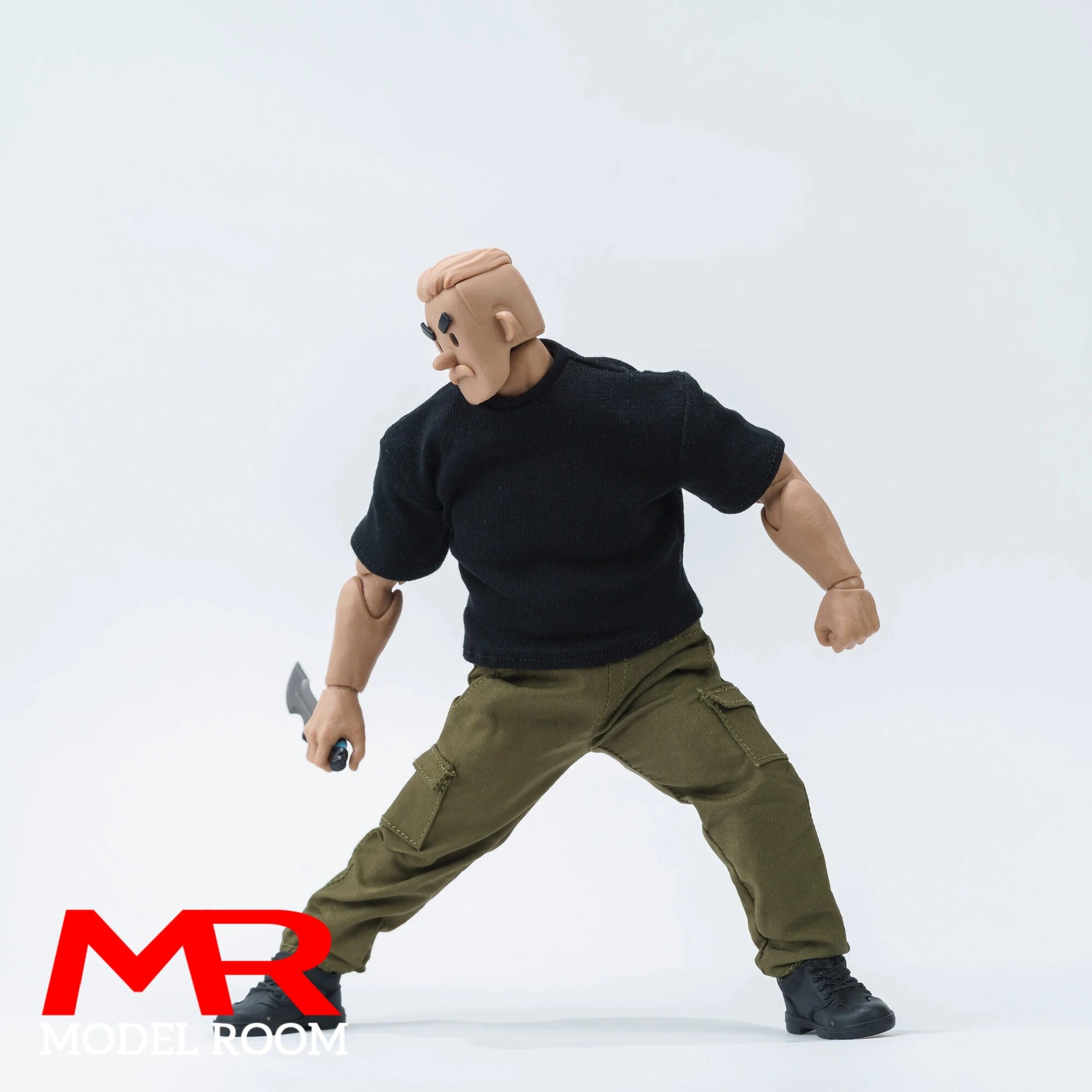 Фигурка 1/10 Notamna NT-03 Strong Soldier, черный свитер, брюки