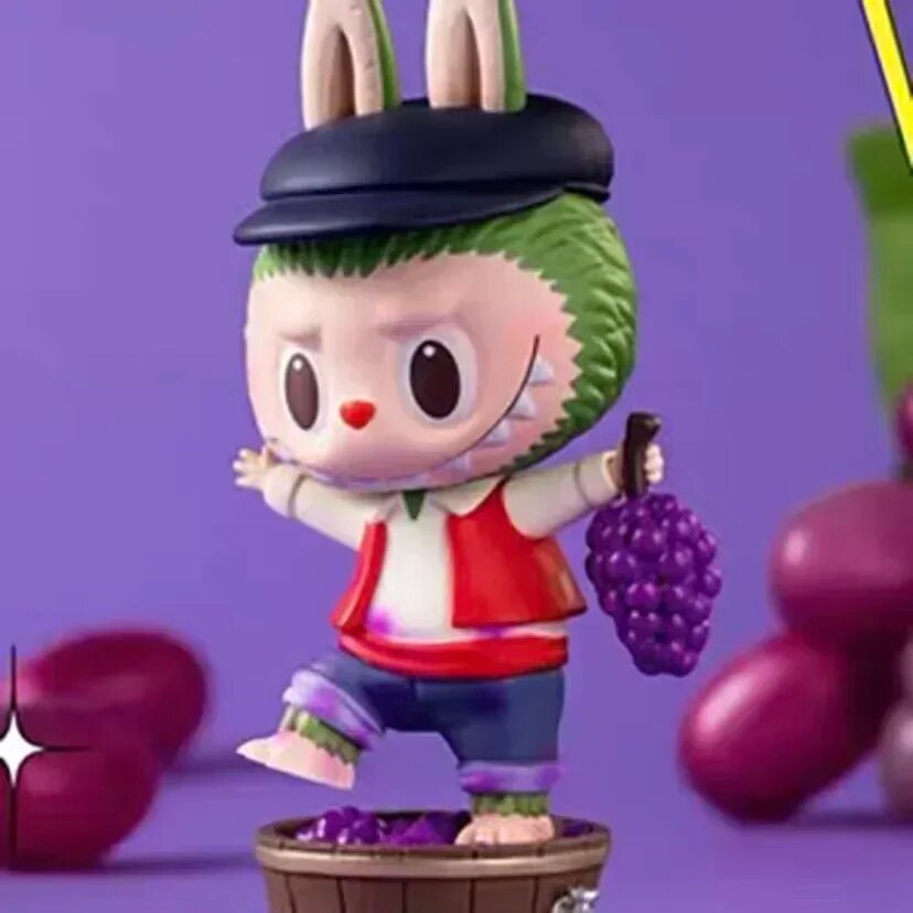 POP MART Labubu The Monsters Fruit Series фигурка Фиолетовый, Grape