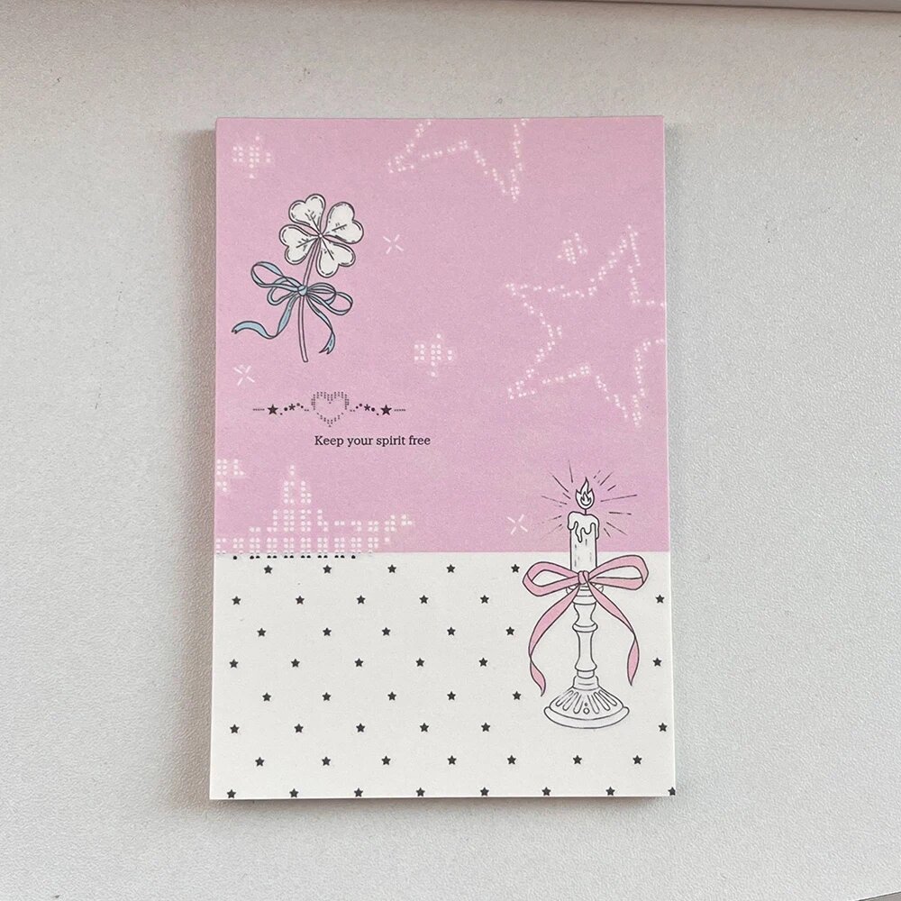 Блокнот Lucky Angel A7, розовый, цвет 03