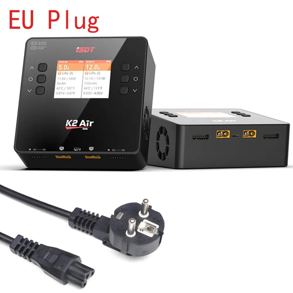 ISDT Balance Charger 608PD P20 P10 K4 K2Air BG-8S 608AC N8 N16 N24 Air8 C4 EVO Smart K2Air EU Plug