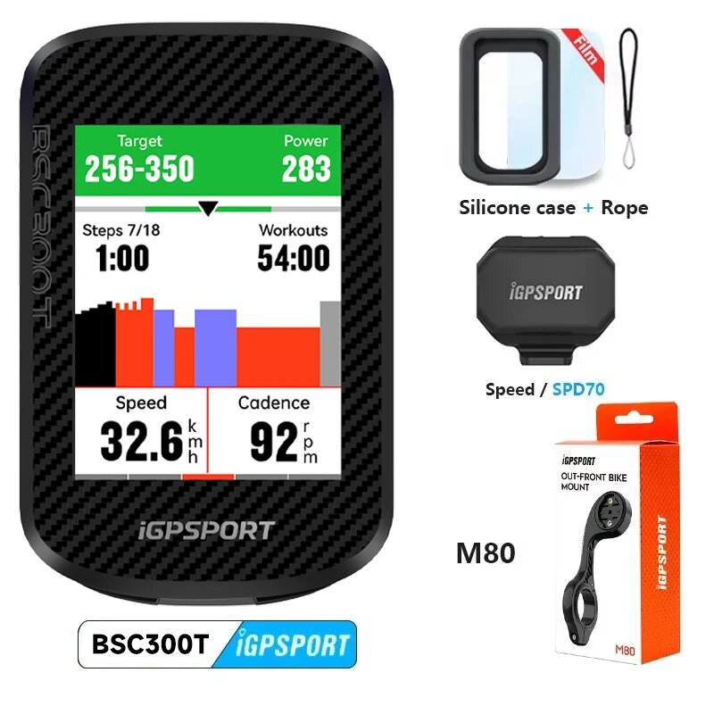 IGPSPORT BSC300T велокомпьютер, SPD70, BSC300T