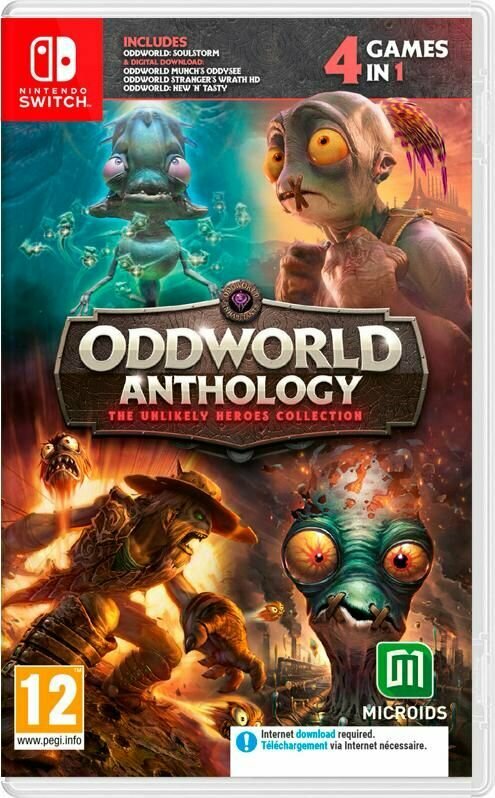 Игра Oddworld Anthology: The Unlikely Heroes Collection (Nintendo Switch, Русские субтитры)