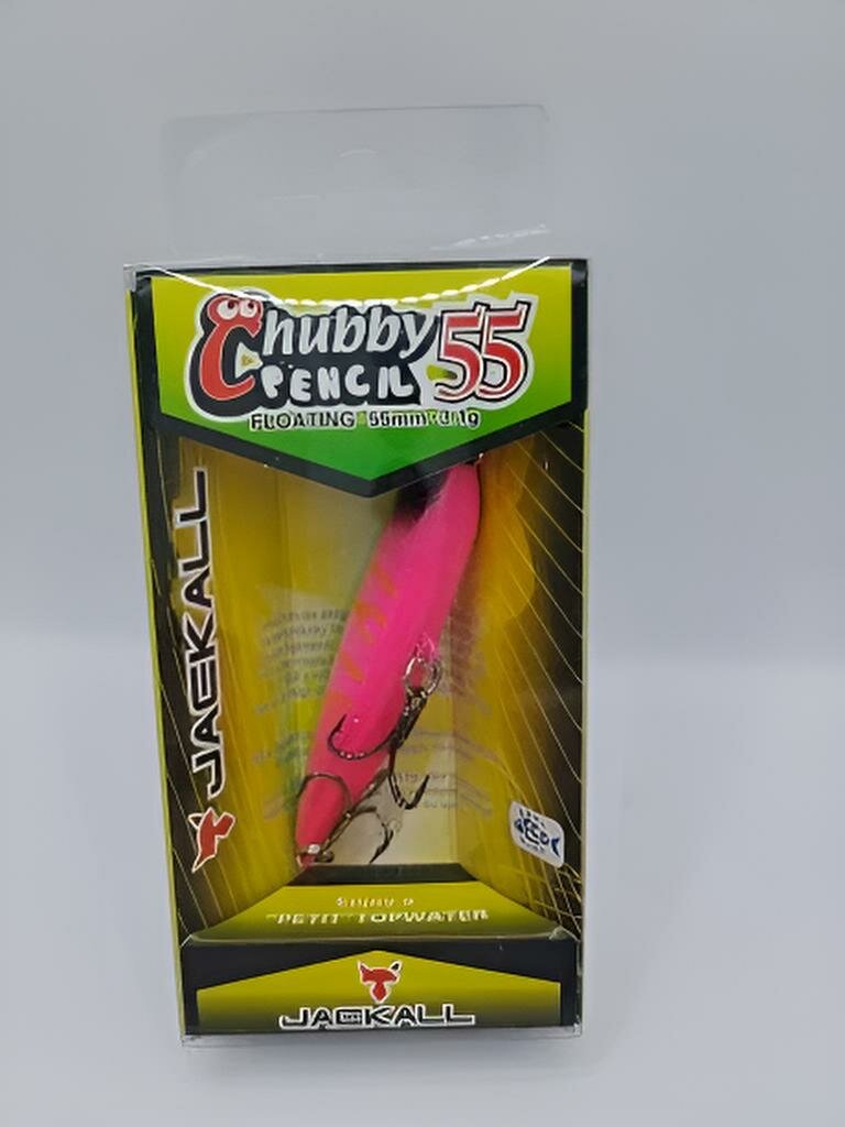 Воблер волкер Jackall Chubby Pencil 55F: 55мм, 3.1г, уловистая плавающая приманка на окуня, язя и другого хищника