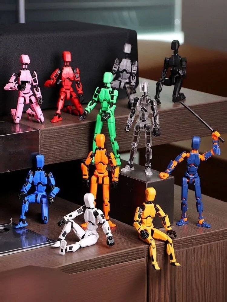 Фигурки подвижные, игрушки, lucky titan Фигурка /dummy, 6 различных цветов (случайных)