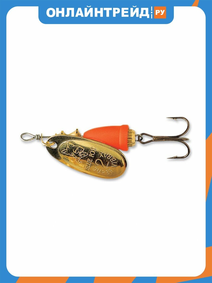 Блесна вертушка Bluefox BFF6-GFR, цвет Gold-Fluorescent-Red, 7см, 18гр
