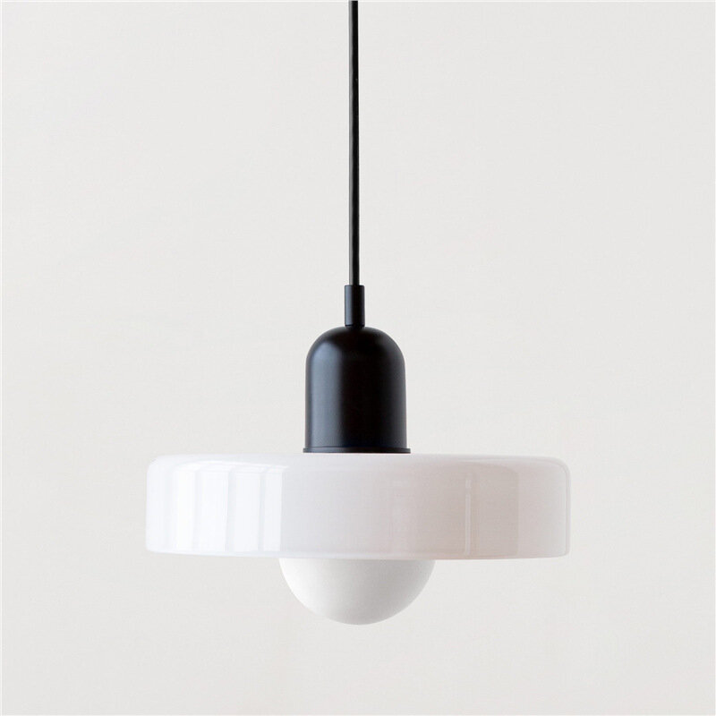 Маленький подвесной свет Bauhaus в стиле mediados века Мемфис для гостиной, бара, ресторана Скандинавский кремовый минималистский стеклянный свет Zhongshan