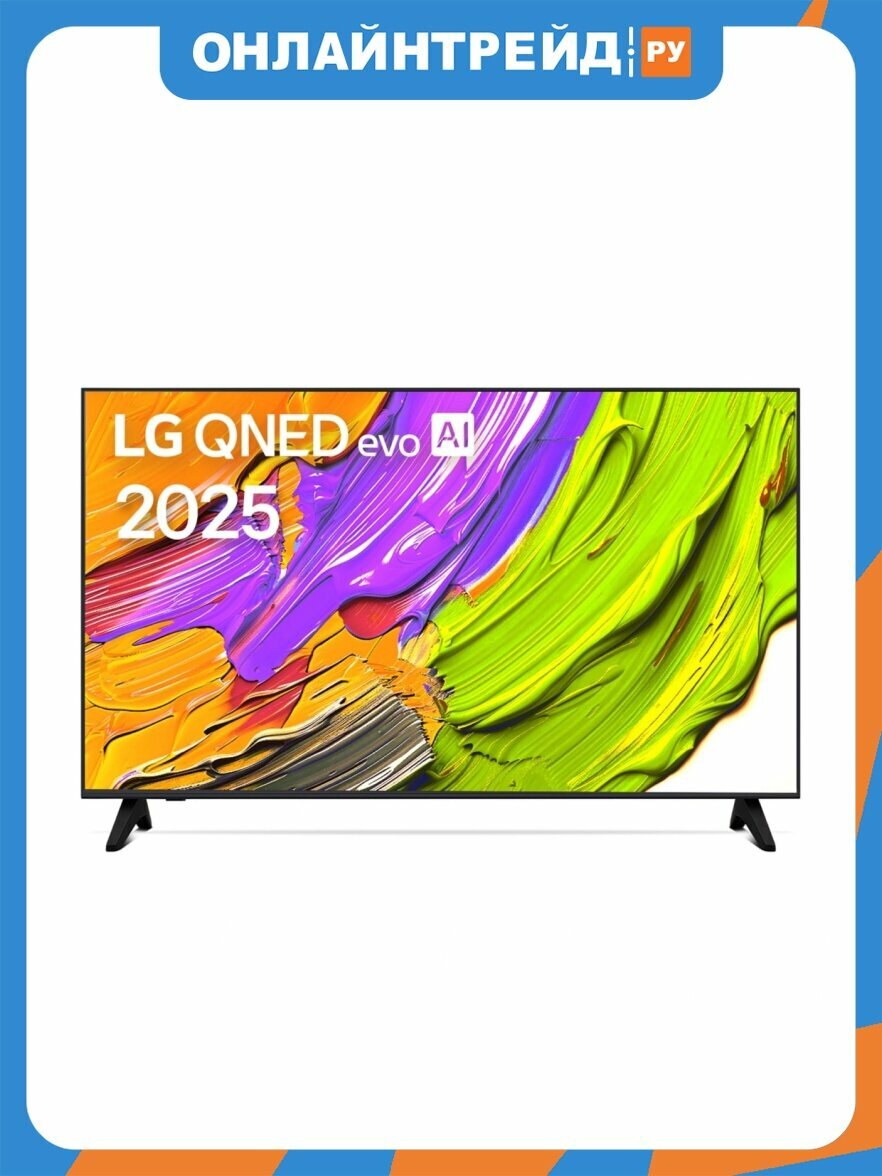 Телевизор LG 43QNED70A6A. ARUG, 4K Ultra HD, черный