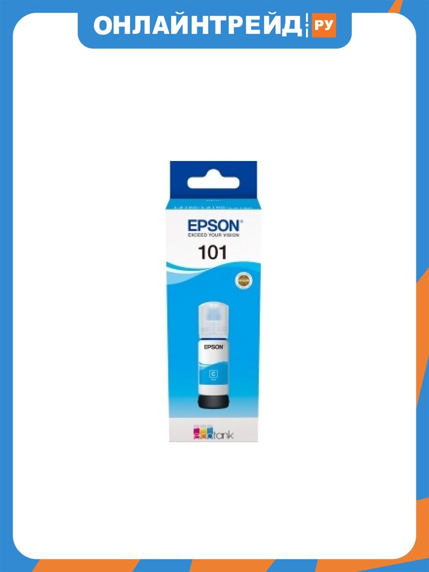 Контейнер Epson C13T03V24A 101 с голубыми чернилами L4150/4160
