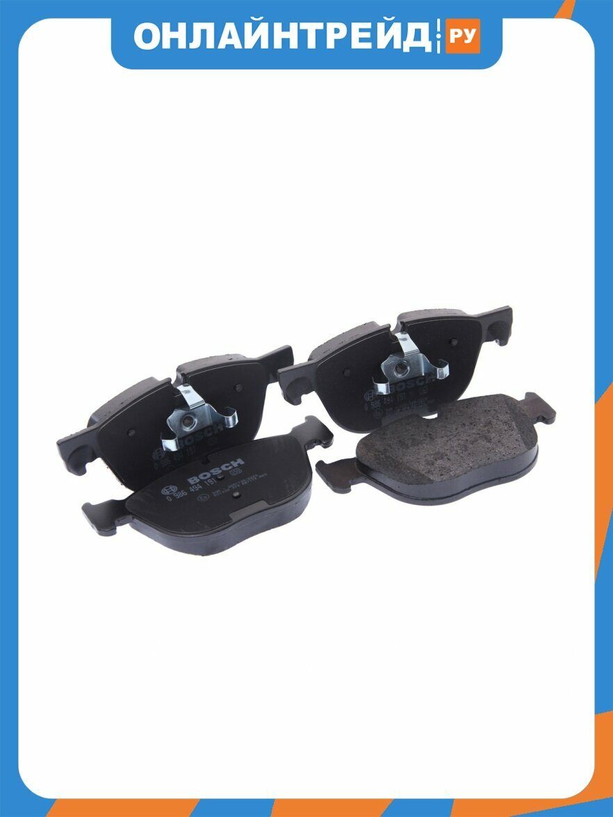 Колодки тормозные передние Bosch для BMW X5, X6, 0986494191, 4 шт