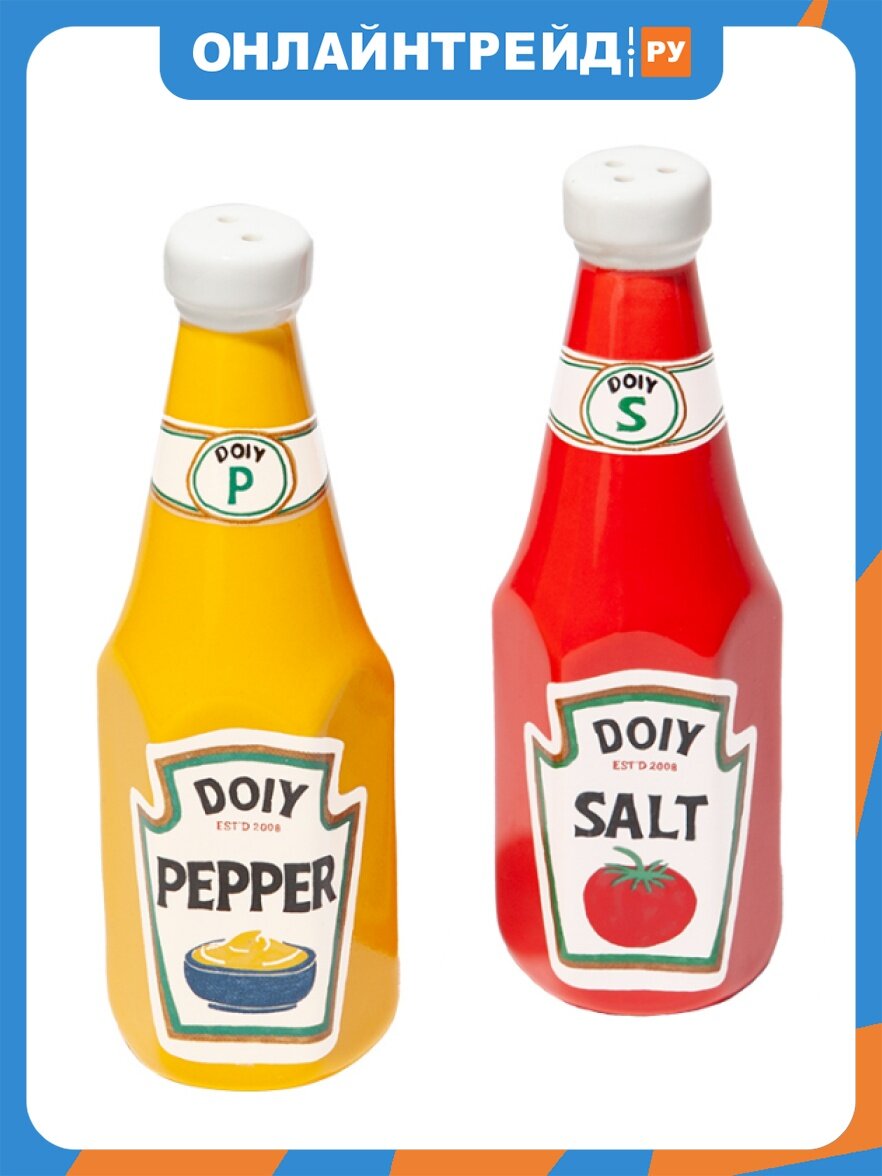 Набор Doiy Corner Shop Ketchup Mustard из солонки и перечницы (DYSPECSKM)