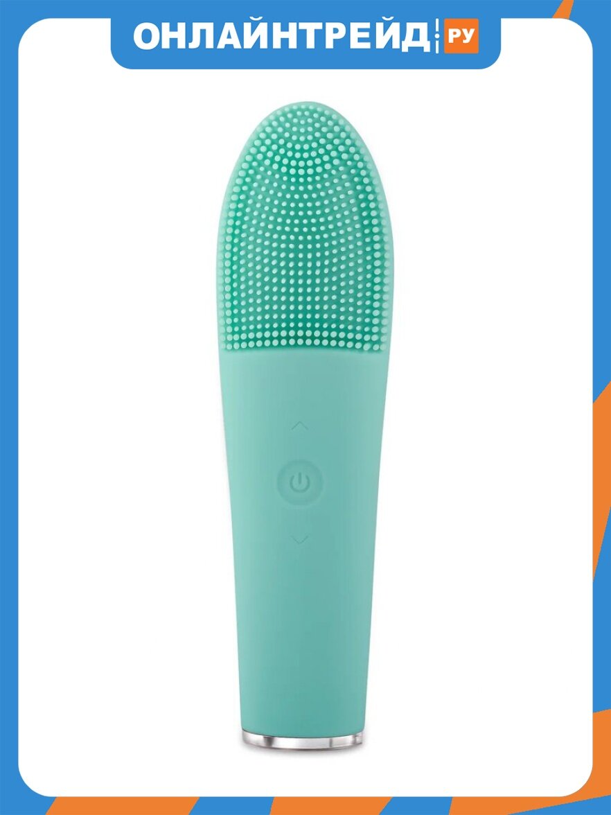 Щеточка для очистки и массажа лица Olzori F-Clean, зеленый
