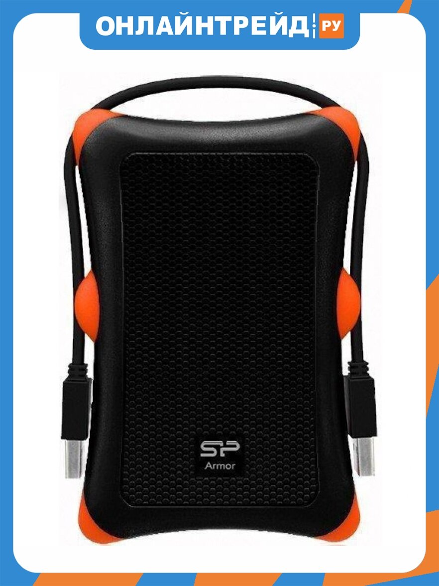 Внешний жесткий диск Silicon Power Armor A30, 2 ТБ, USB 3.2 Gen 1 (SP020TBPHDA30S3K) черный