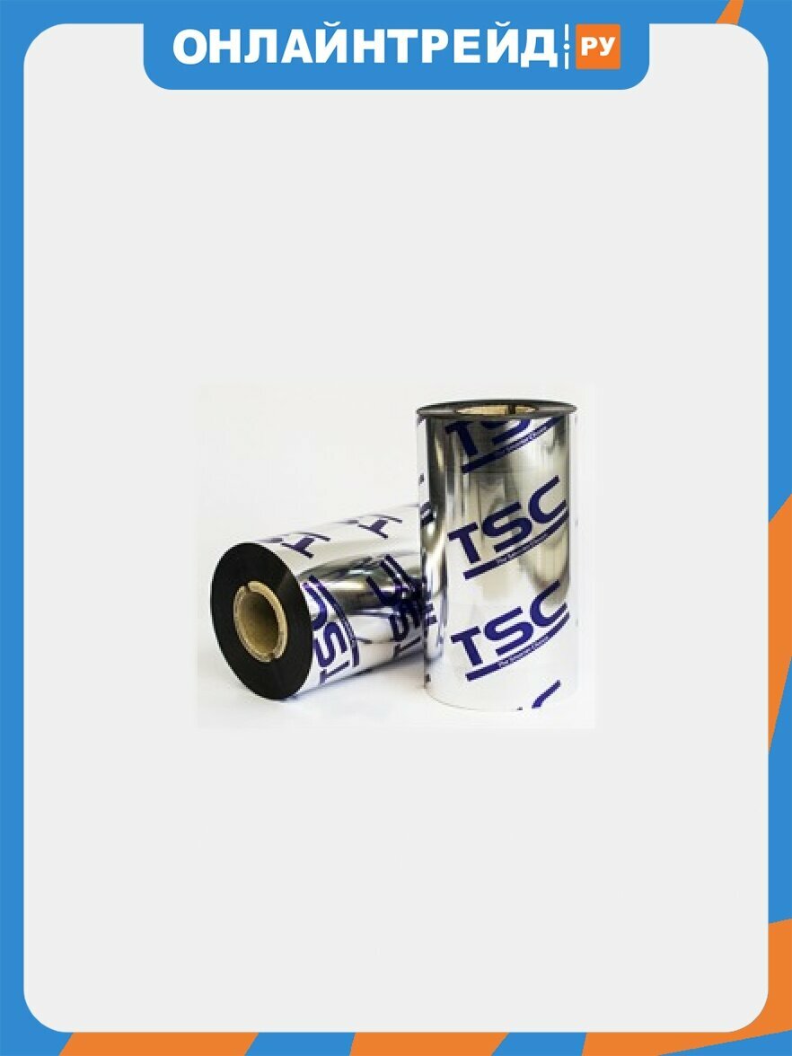 Термо-трансферная лента Tsc SWR 60мм*110м, black, standard wax/resin, out, 0.5"