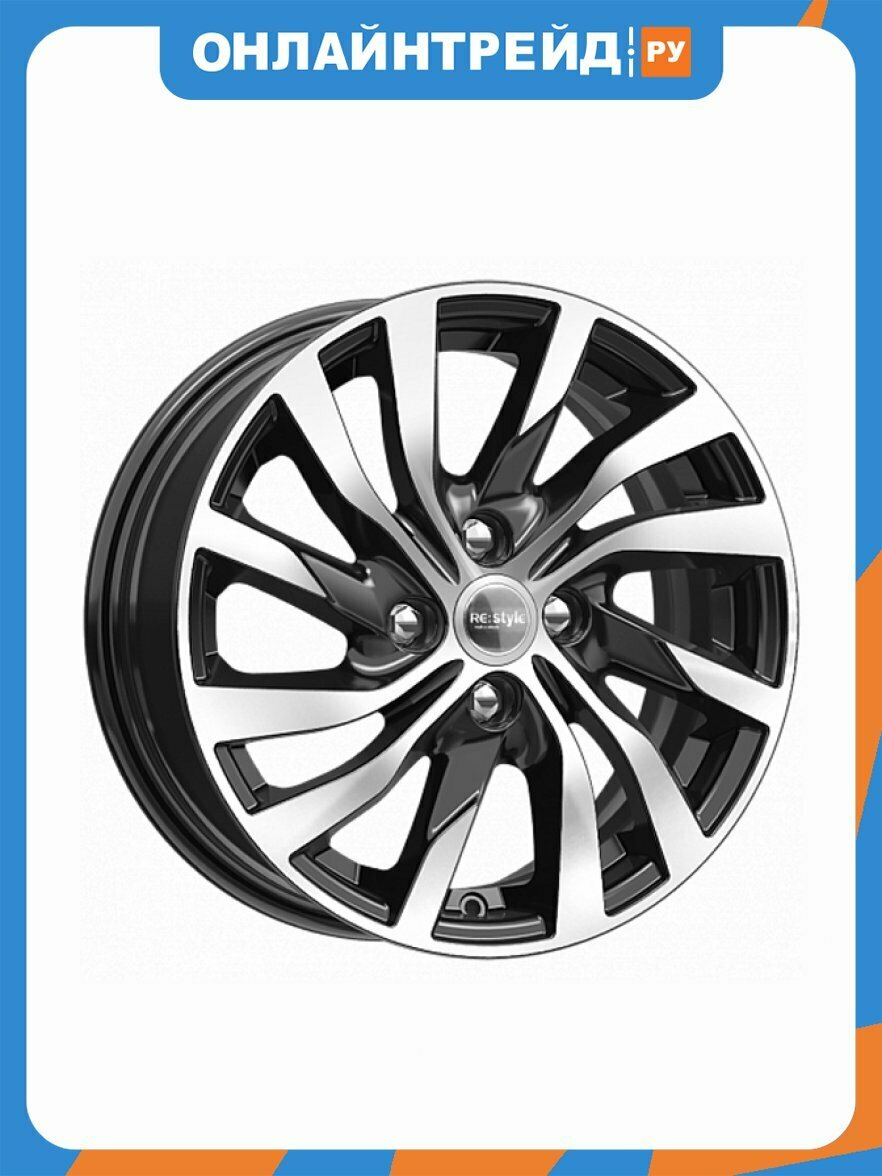 Диск K&k КС882 6x15/4x100 D60.1 ET37 алмаз чёрный