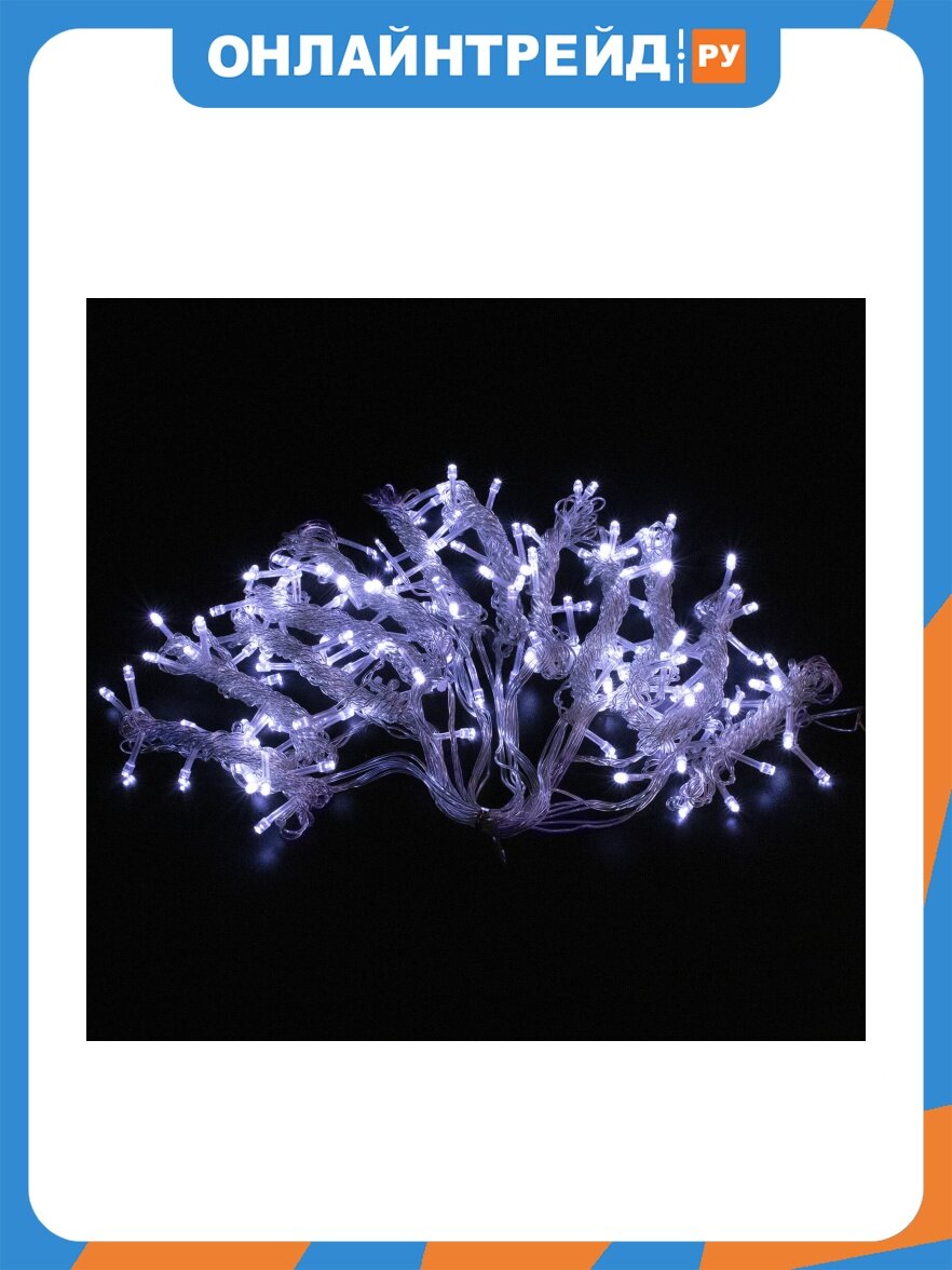 Электрогирлянда Золотая Сказка 591351 занавес Штора 3х2м, 144 LED, холодный белый, 220V
