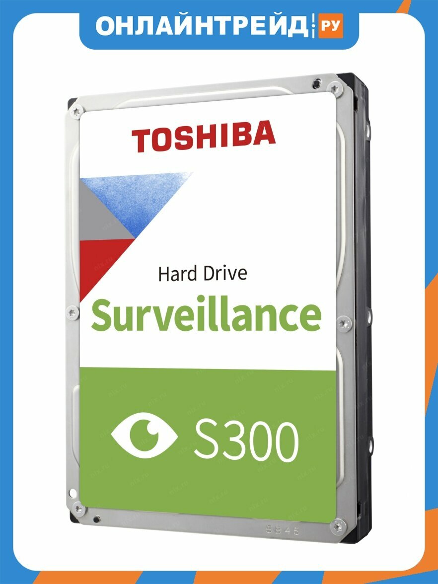 Жесткий диск 3.5" Toshiba S300 Surveillance 4ТБ, SATA III, 256 Mb, 5400 rpm HDWT840UZSVA
