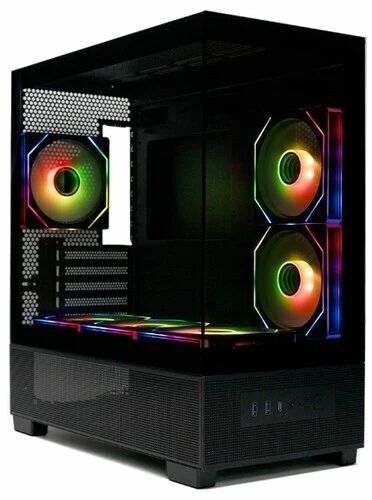 Компьютерный корпус XASTRA Q500M 6ARGB-C10-UC (Q500M-6FM12A-C10-UC) черный - Mini Tower, Micro ATX, USB 3.2 Gen 1 Type A, USB 2.0 Type A
