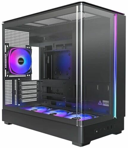 Компьютерный корпус MONTECH KING 15 PRO (King 15 PRO (B)) черный - Mini Tower, Micro-ATX, USB 3.2 Gen 1 Type-A, USB 2.0 Type-A
