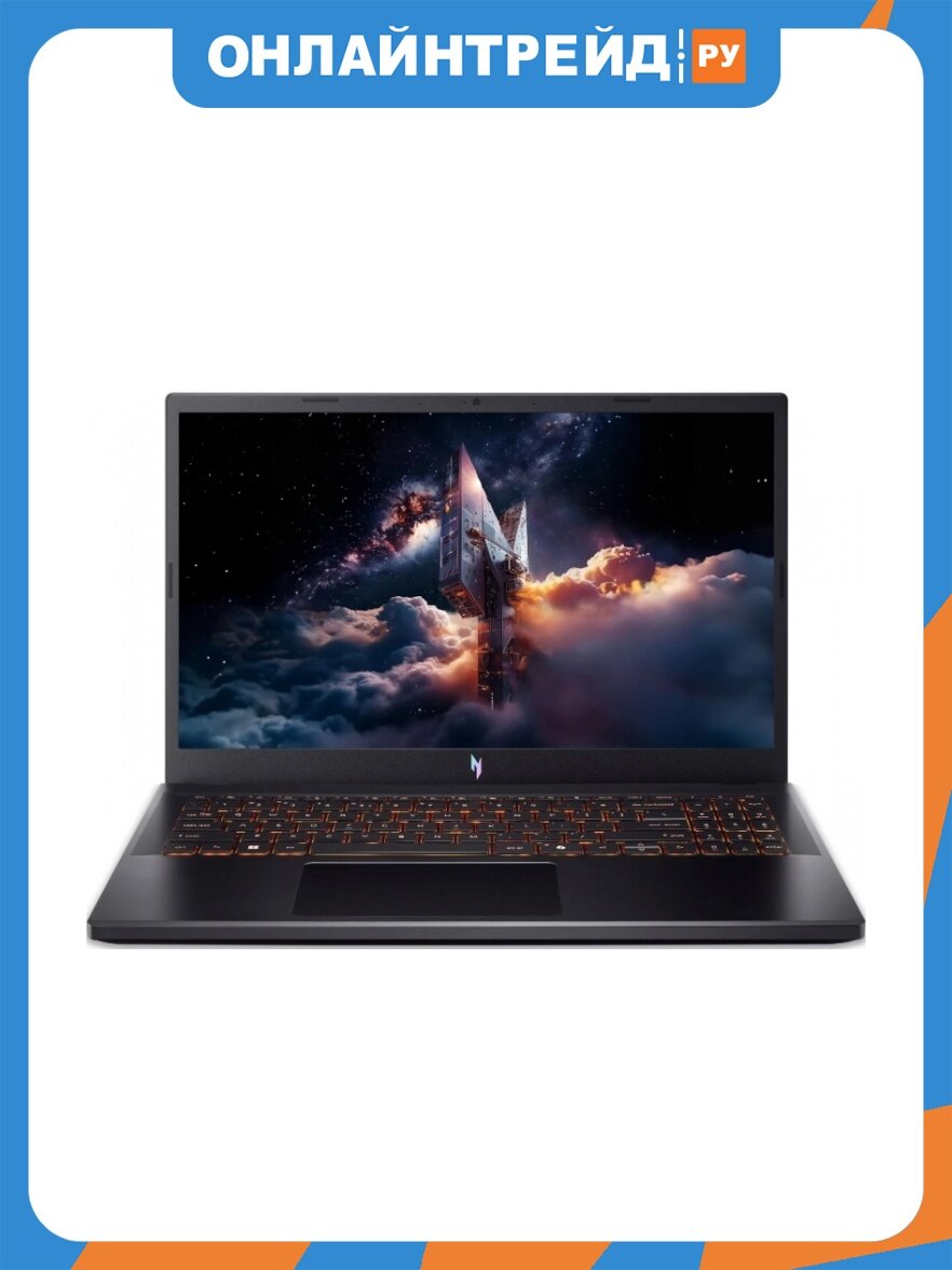 Игровой ноутбук Acer Nitro V15 ANV15-52-92DD 15.6" FHD IPS 165Hz 300nits i9-13900H(2.6ГГц), 16Гб DDR4, SSD 512Гб, RTX 5060 8Гб, DOS, Black (NH. QZ8EM.001)