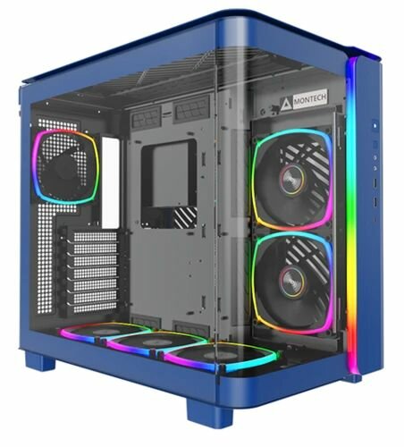 Компьютерный корпус MONTECH KING 95 PRO (Kibg 95 Pro Blue) синий - Midi Tower, ATX, USB 3.2 Gen 1 Type-A, USB 3.2 Gen 2 Type-C